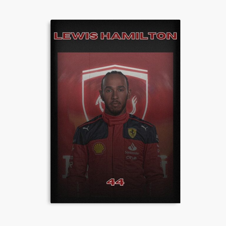Lewis Hamilton - Ferrari Poster